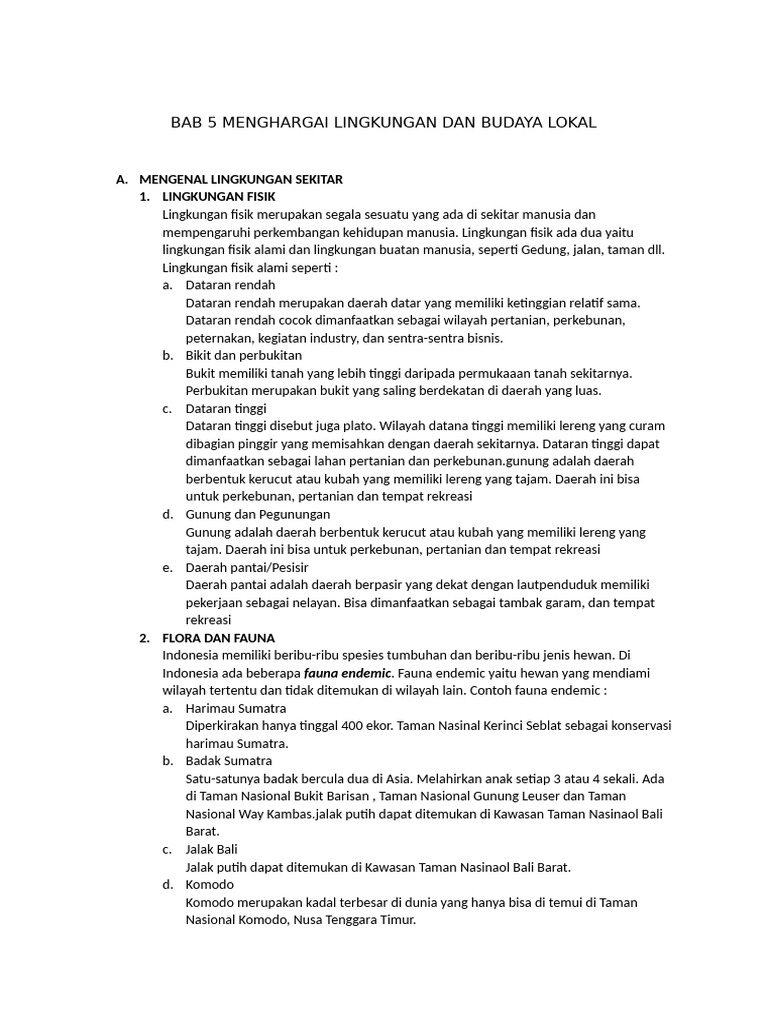 Ringkasan Bab 5 | PDF