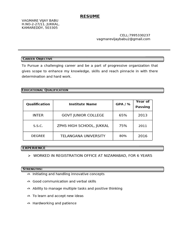 PADMAJA CHARY RESUME | PDF