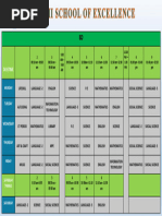 Grade 5 Timetable | PDF