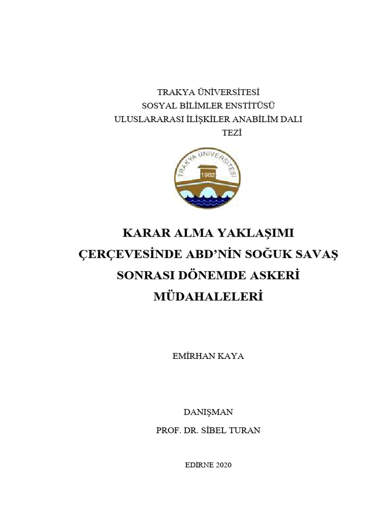 10 - Karar Alma Yaklaşımı Amerikan Müdahaleleri | PDF
