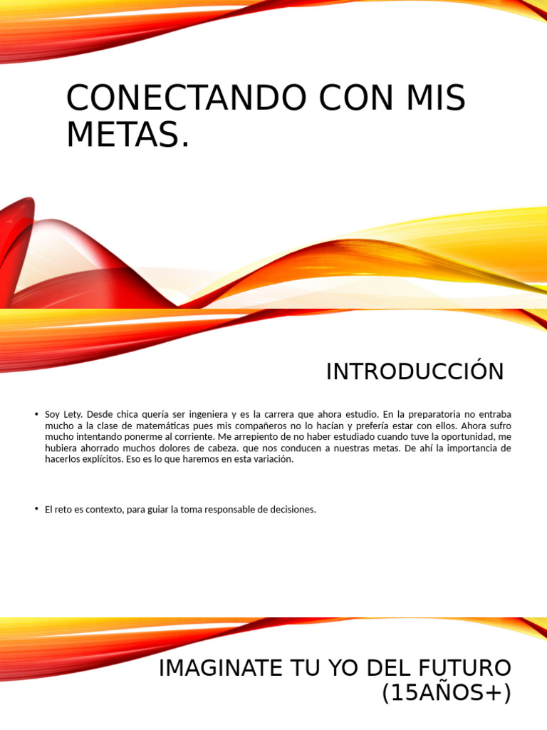 Conectando Con Mis Metas | PDF