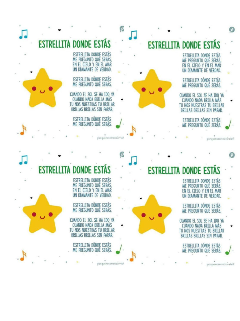 Estrellita Donde Estas | PDF