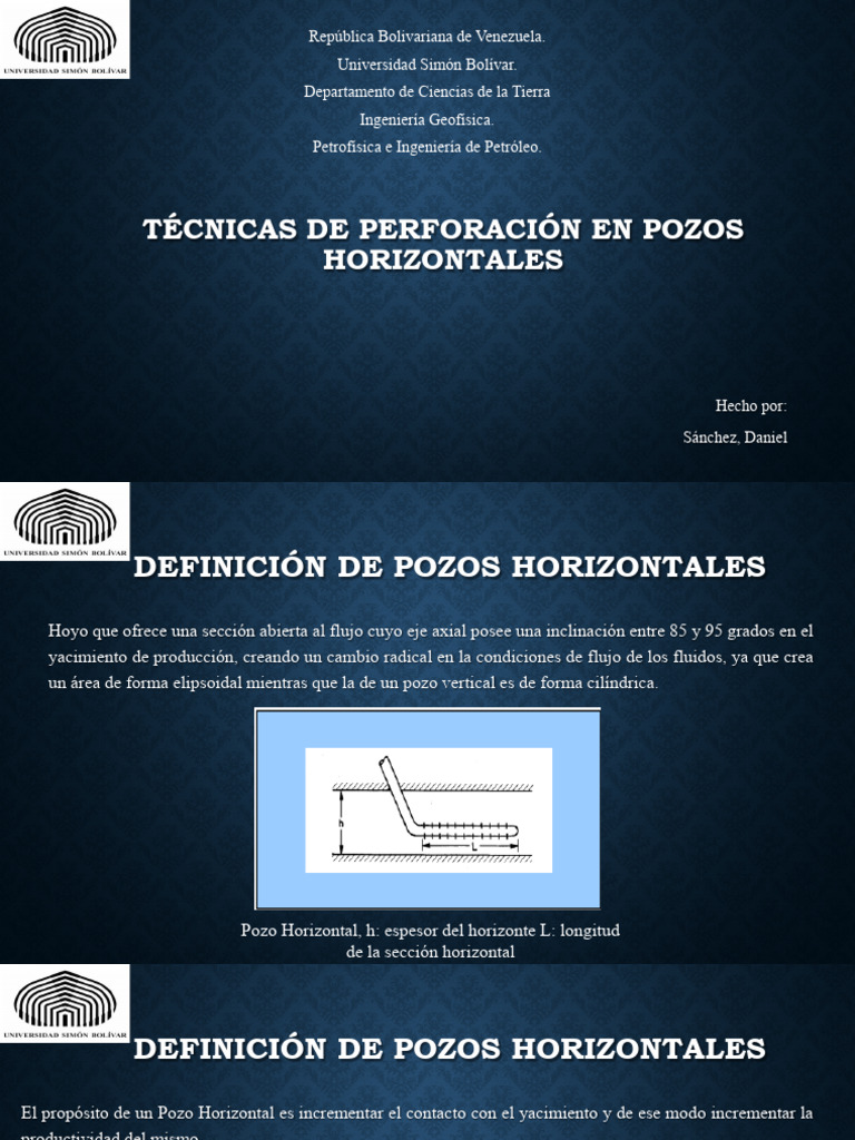 Tecnicas de Perforacion para Pozos Horizontales | PDF | Perforación | Pozo de petróleo