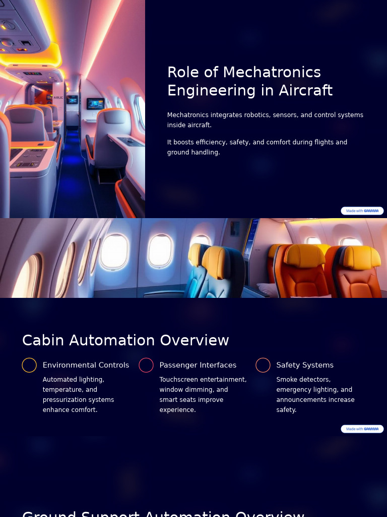 Role of Mechatronics Engineering in Aircraft | PDF | Automation | Artificial Intelligence