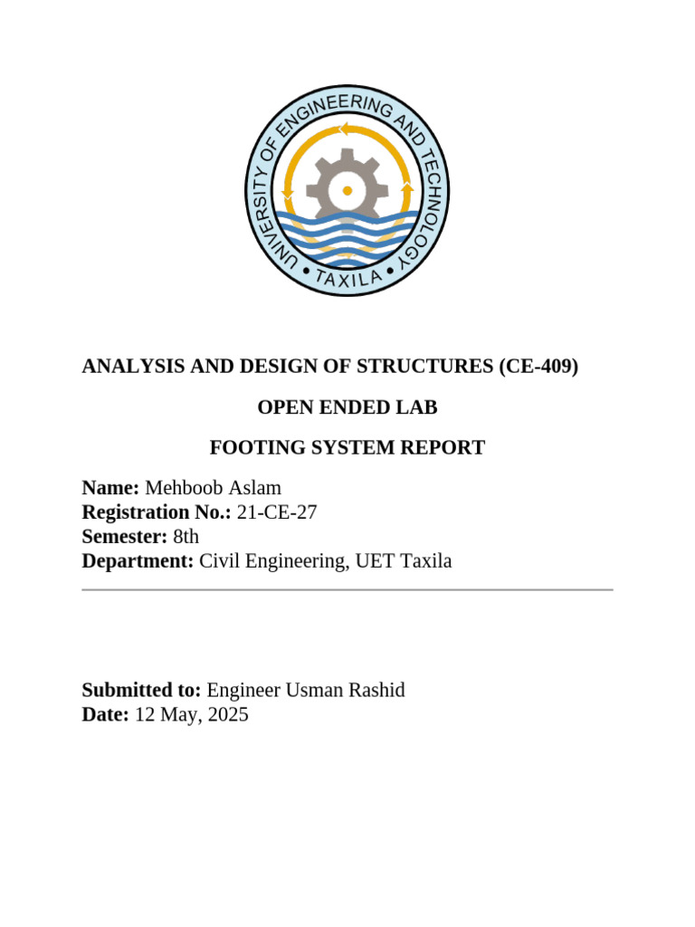 Analysis and Design of Structures | PDF | Foundation (Engineering ...