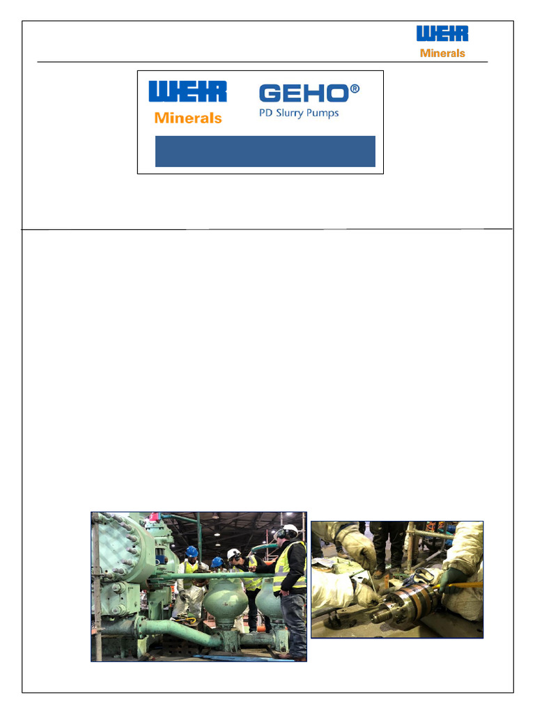 Reporte de Trabajo N°04 GEHO ZPM1200 4ta Bomba 01-03-19 | PDF