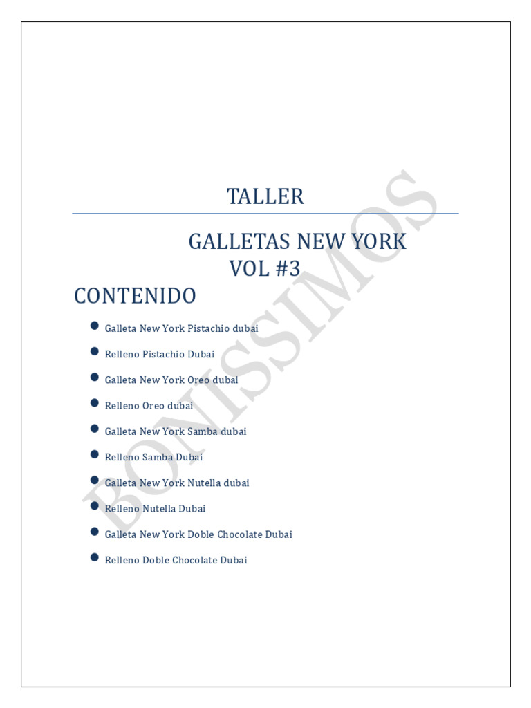 Galletas New York: Recetas y Tips | PDF | Galleta | Chocolate