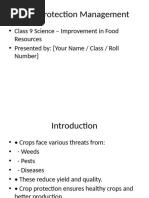 Class 9 Biology Seminar Crop Production Management by N Sri Mani Charan ...