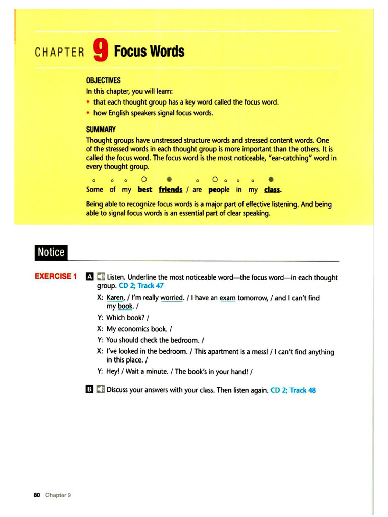 Focus Words | PDF