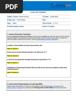 One Point Lesson Template | PDF