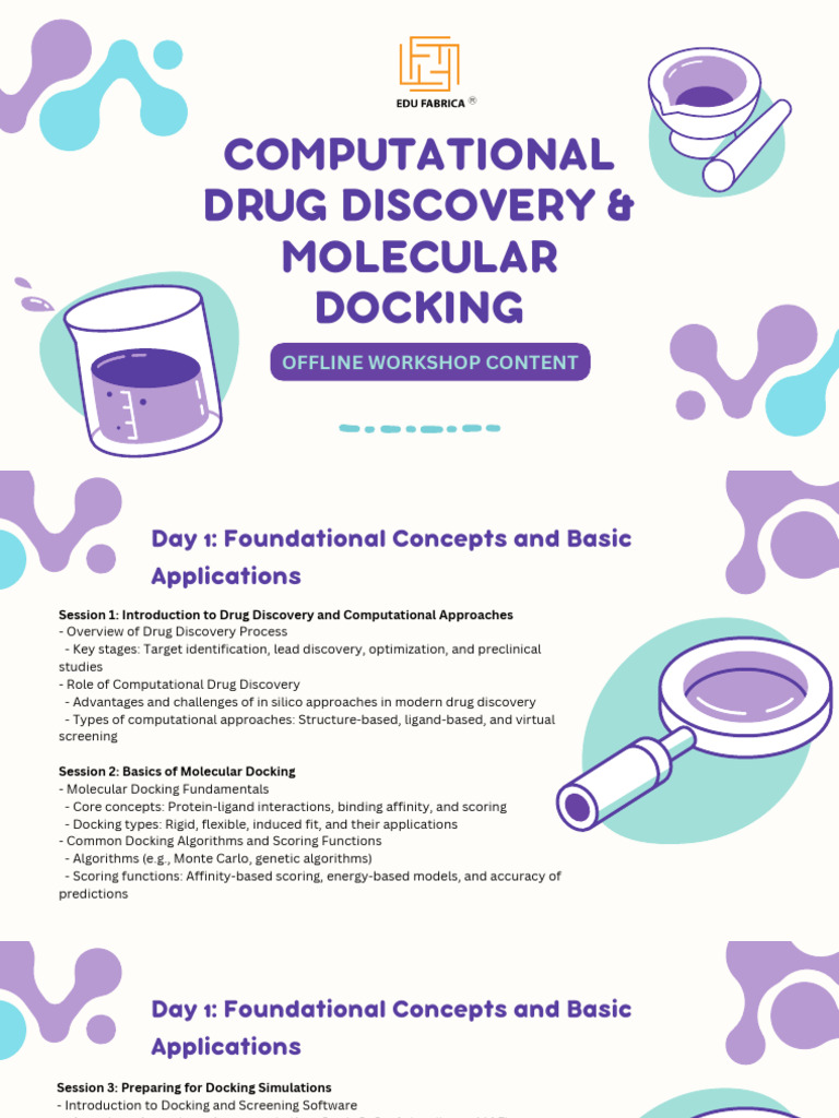 Computational Drug Discovery & Molecular Docking | PDF | Docking (Molecular) | Drug Design