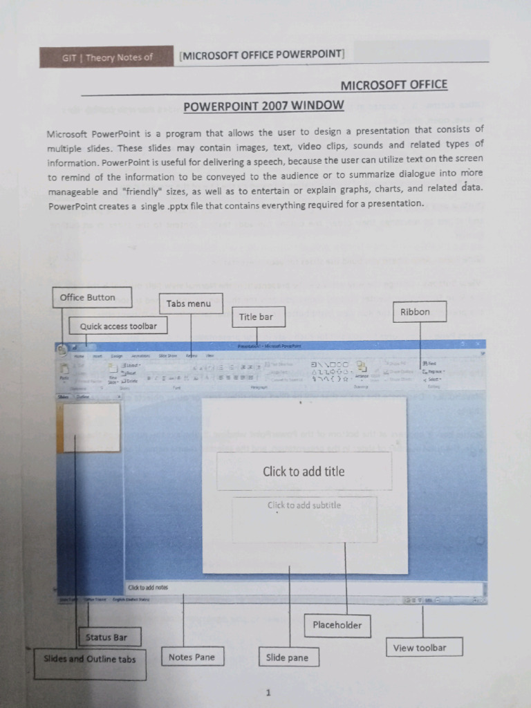 MS powerpoint | PDF