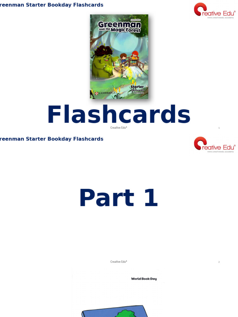 Greenman Starter Bookday Flashcards | PDF