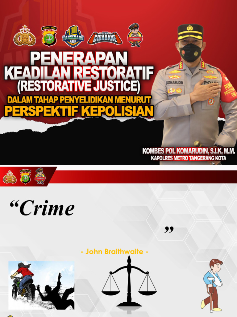 Paparan Restorative Justice | PDF