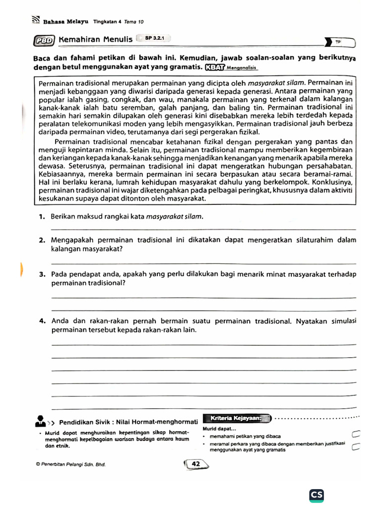 Form 4 BM - Tema 10 - 12 | PDF