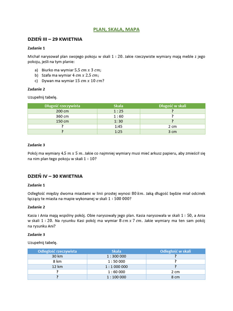 Plan, Mapa, Skala | PDF