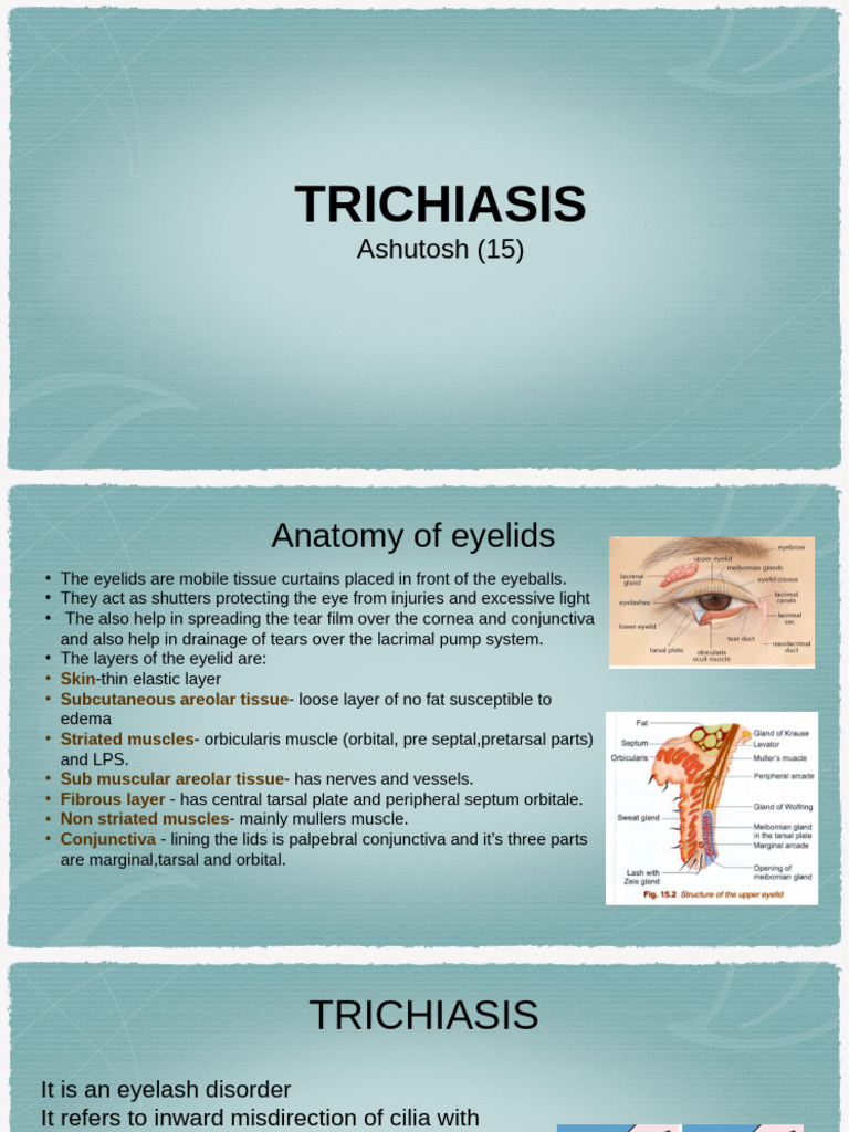 Trichiasis (Ashutosh Ophthal) | PDF