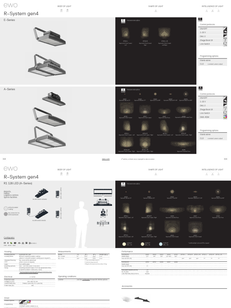 ewo_r-system gen4_ datasheet_en | PDF | Light Emitting Diode | Light