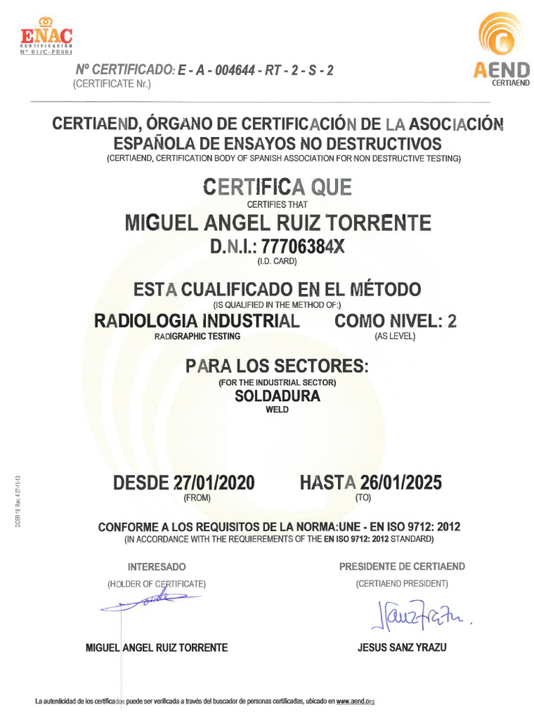 10.00 RT Nivel II Miguel Angel Ruiz Torrente | PDF