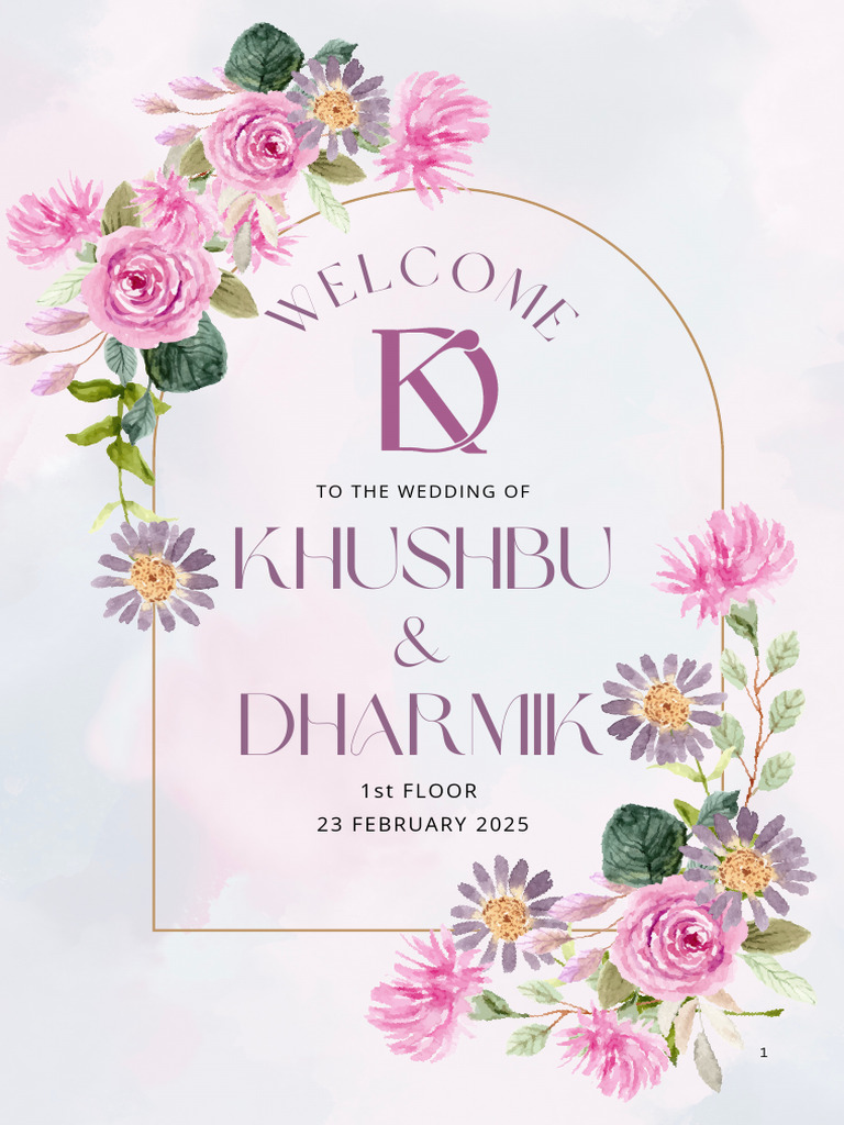 W Elcome: Dharmik Khushbu | PDF