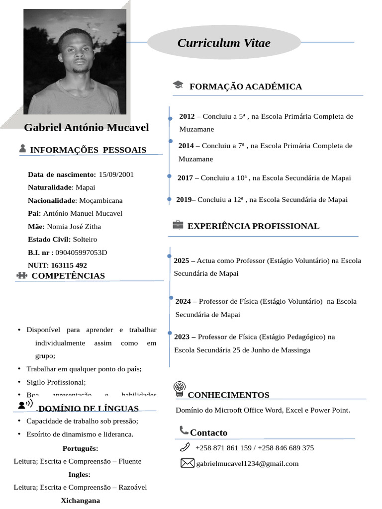 Gabriel CV 2025 | PDF