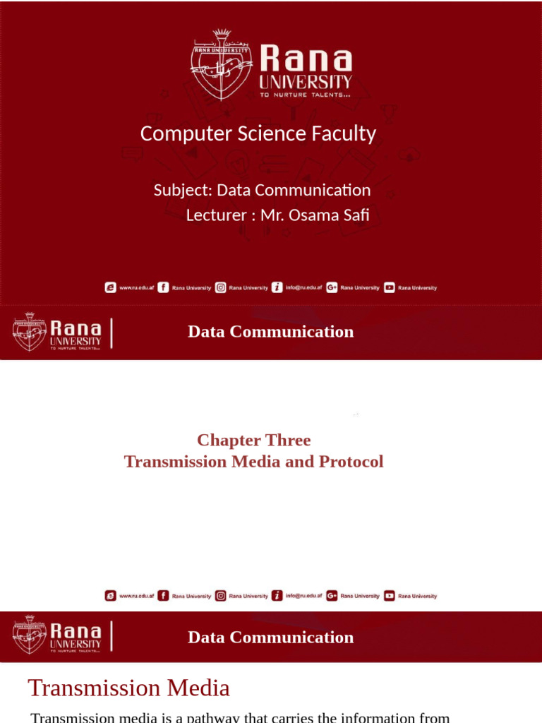 Computer Network Chapter 3 | PDF | Transmission Medium | Computer Network