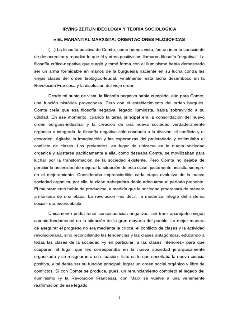 Irving Zeitlin Marx | PDF | Karl Marx | Georg Wilhelm Friedrich Hegel