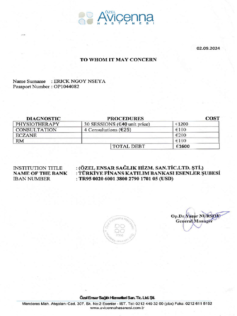 Dossier Hopital Papa Erick 2.2.2 | PDF