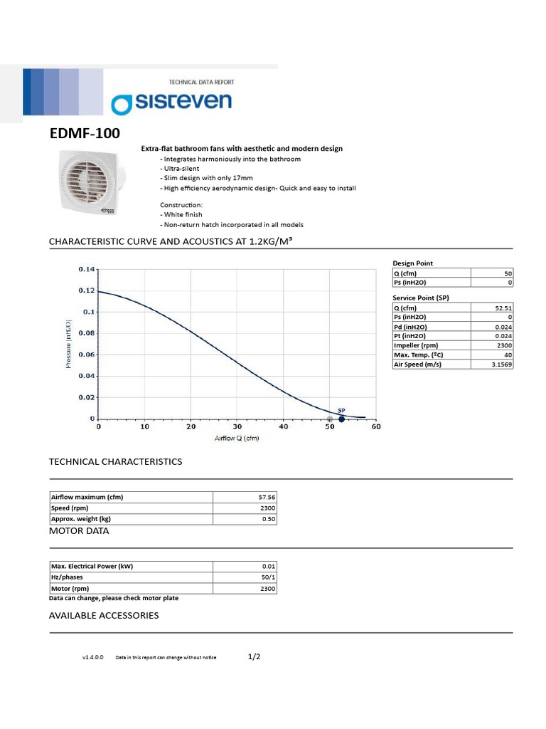 Ultra-Silent Bathroom Extractor Fan | PDF