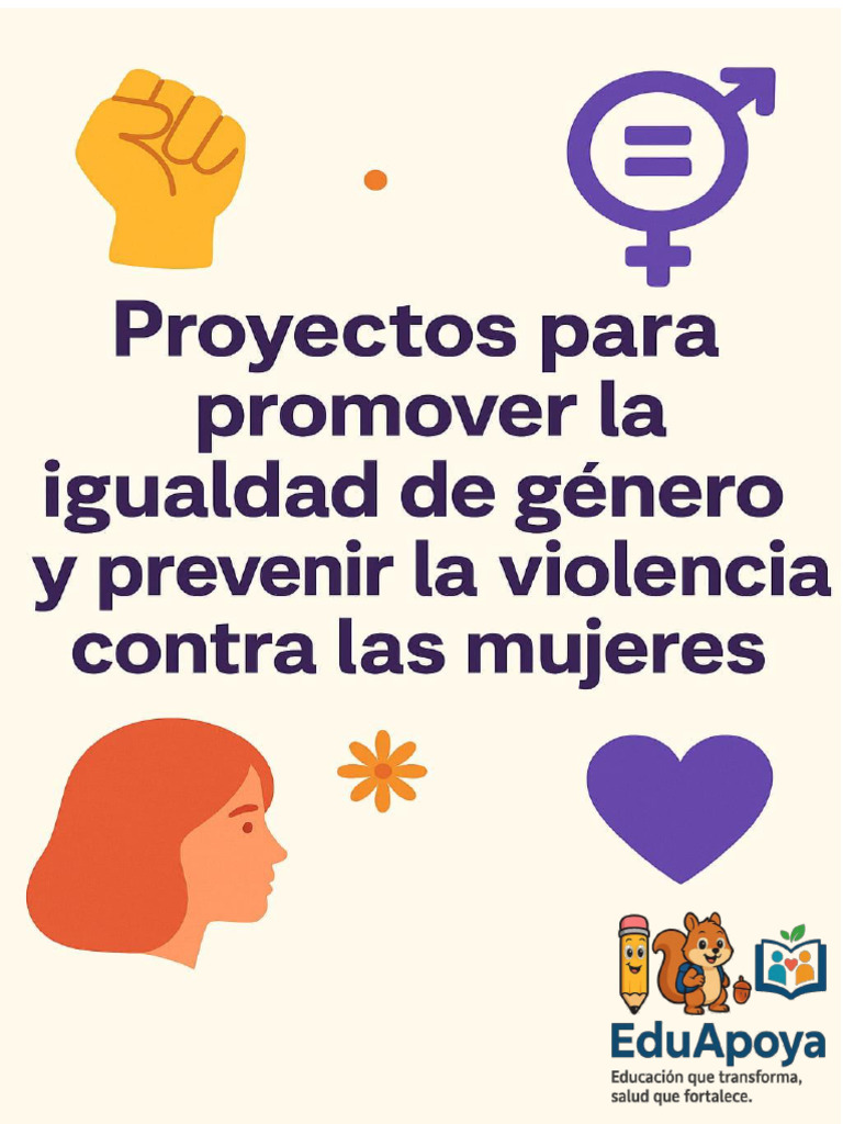 Proyectos No Violencia A La Mujer Primero A Sexto Grado | PDF ...