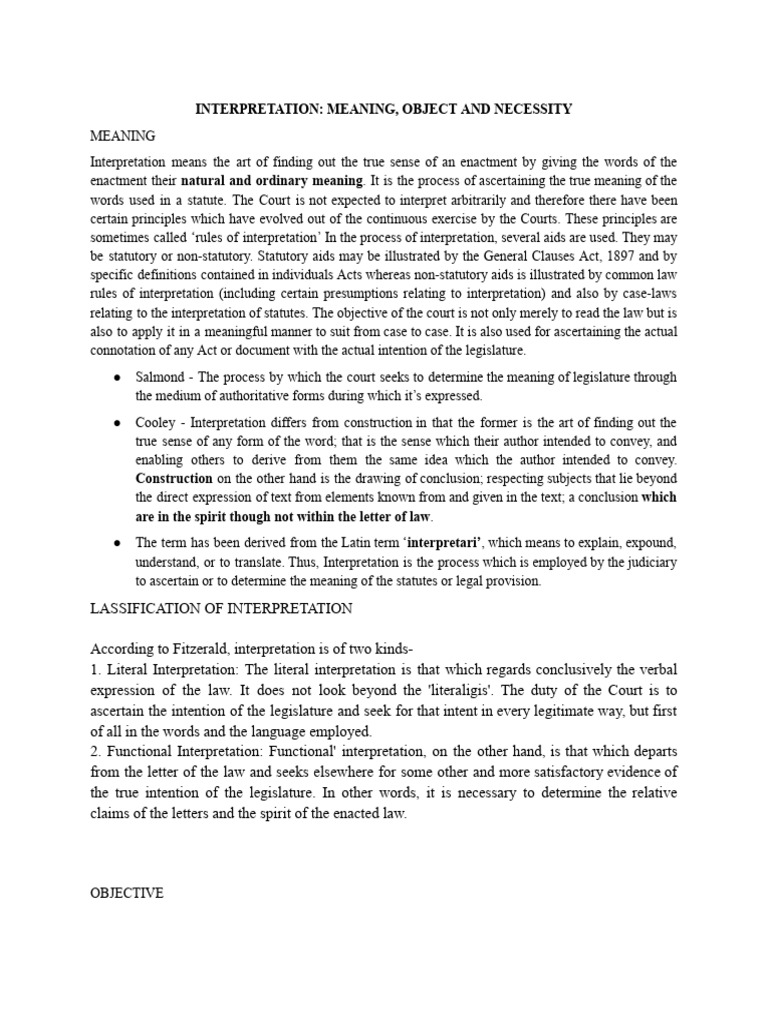 Interpretation - Meaning, Object and Necessity | PDF | Semantics ...