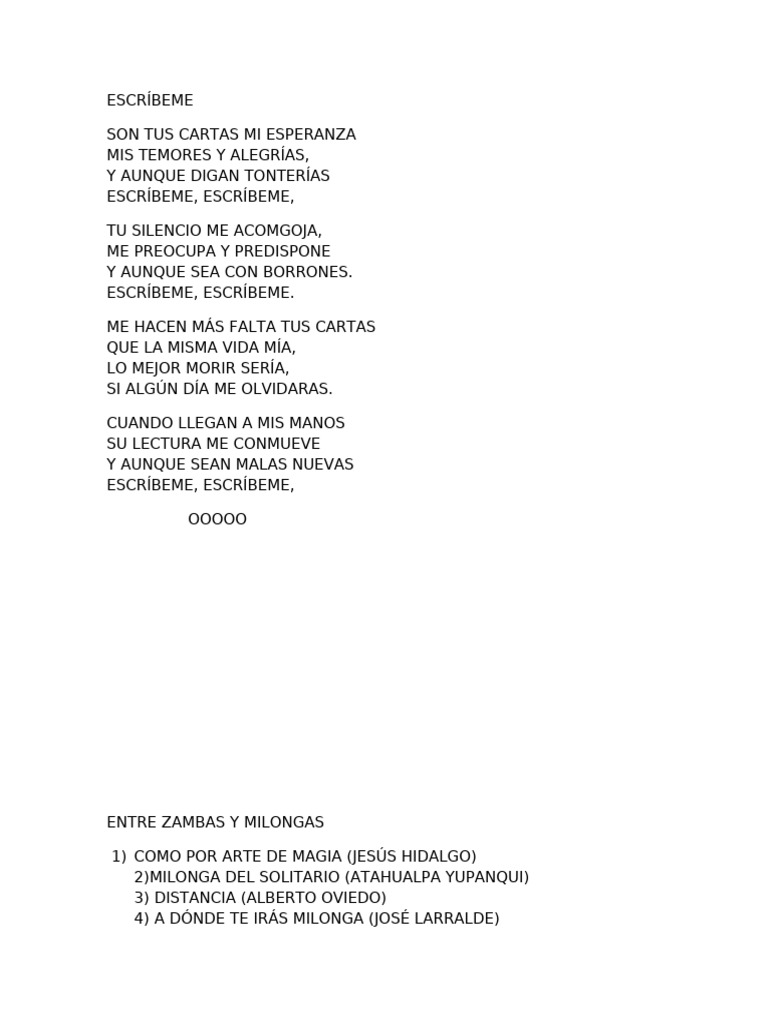 ESCRÍBEME | PDF