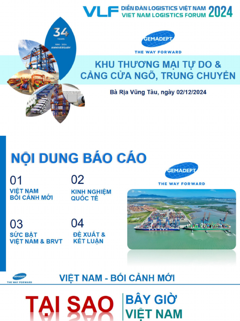 Tham Luan Cua Ong Nguyen Thanh Binh (Gemadept) | PDF