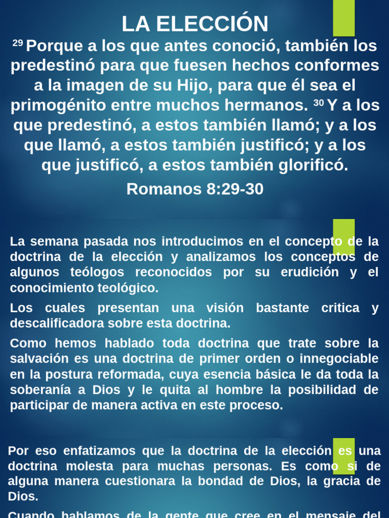 La Doctrina de La Elección 2 | PDF | Epístola a los romanos | Jacob
