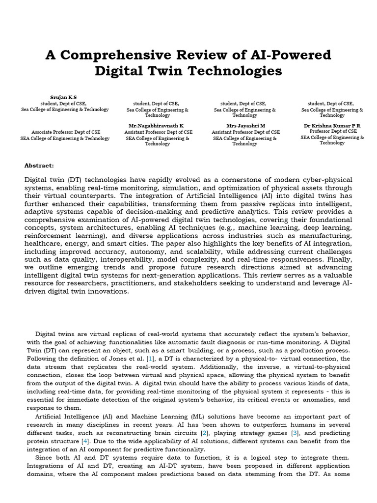 Srujan Team Review Paper | PDF | Machine Learning | Artificial Intelligence