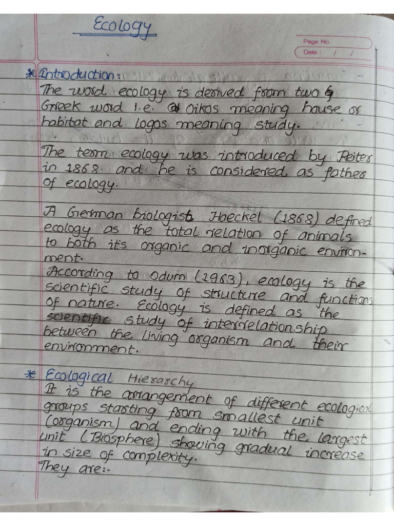 Ecology Part 1 | PDF