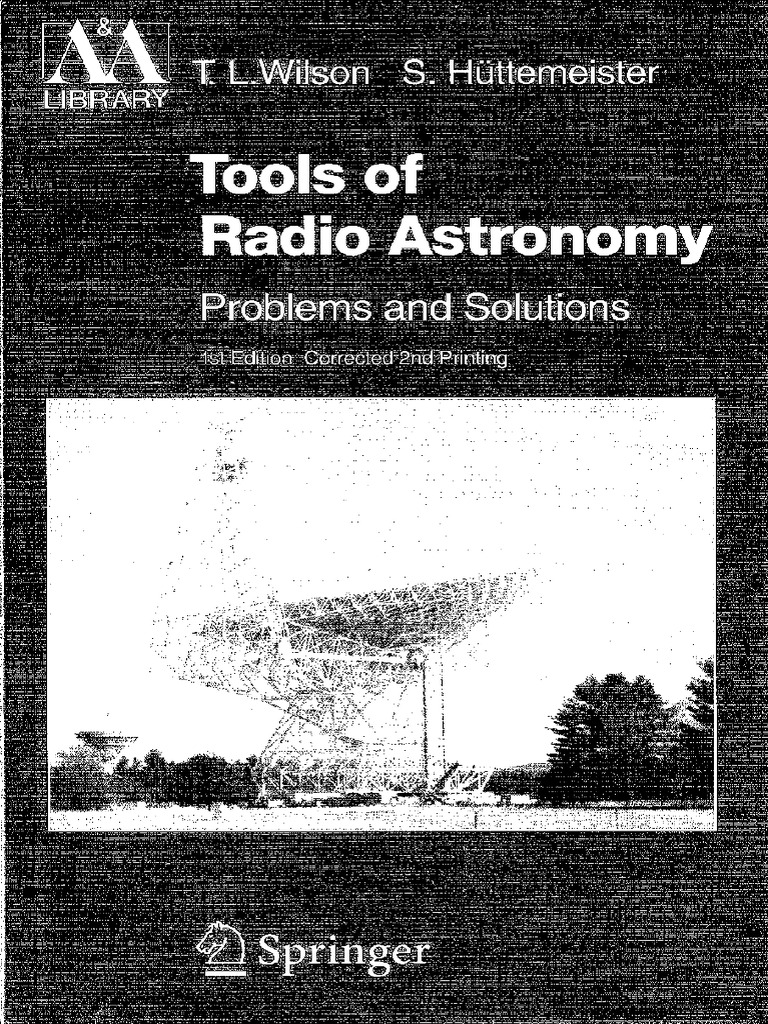 T.L.wilson, Tools of Radio Astronomy-Problems and Solutions | PDF