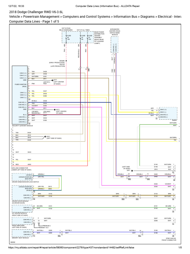 Computer Data Lines (Information Bus) - ALLDATA Repair | PDF ...