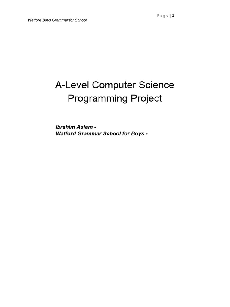 A Level Computer Science | PDF | Scheduling (Computing) | Computer ...