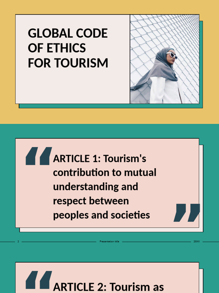 Global Code of Ethics for Tourism | PDF