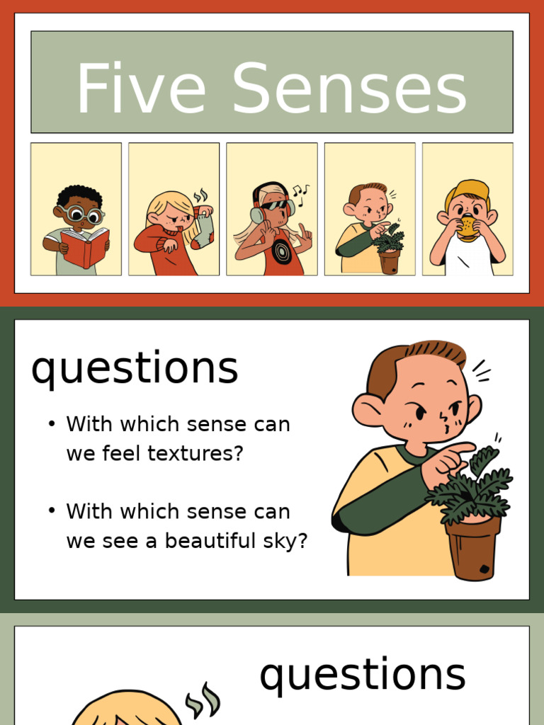 Children 6 - Five Senses & Sense Verbs. Student Ver | PDF