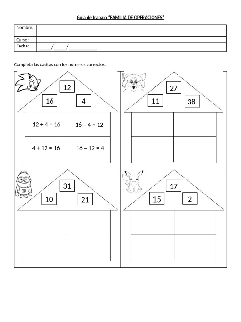 Guía Familia de Operaciones | PDF
