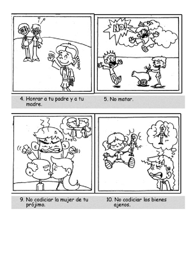 Material de Los 10 Mandamientos para Imprimir | PDF