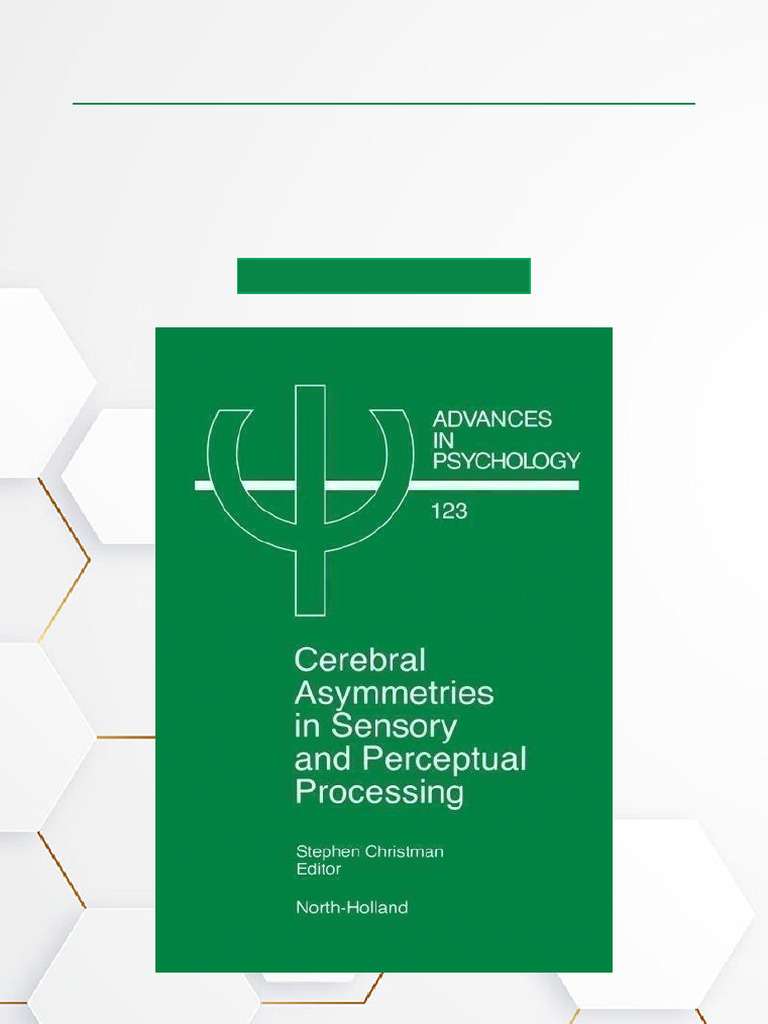Cerebral Asymmetries in Sensory and Perceptual Processing ISBN ...