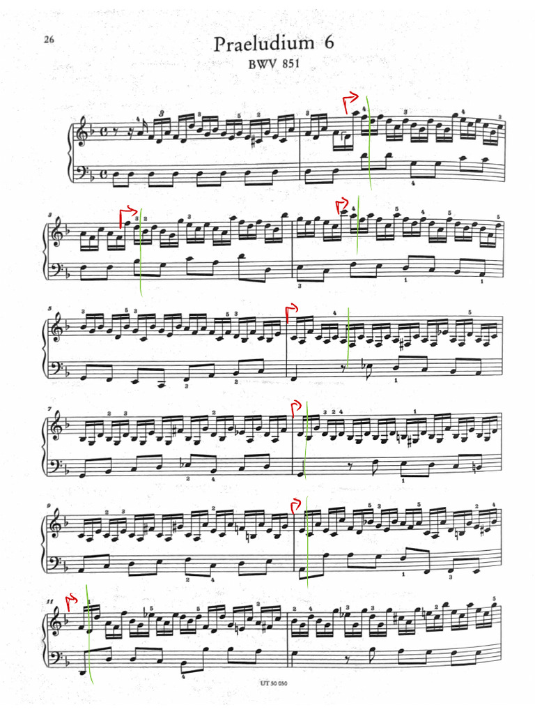 Bach Pyf BWV 851 | PDF