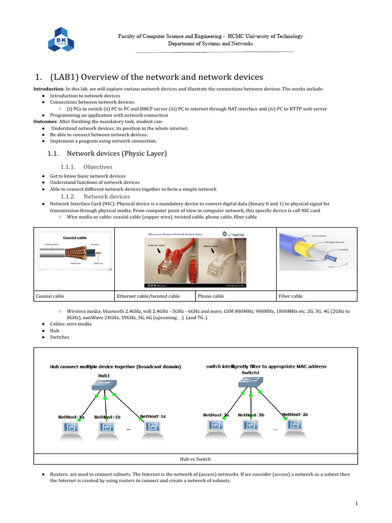 CO3094 - Computer Network Lab 1 | PDF | Computer Network | Ip Address