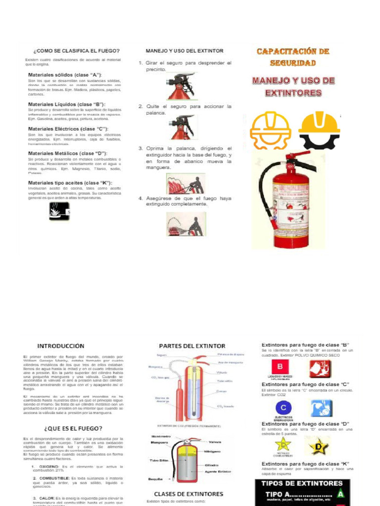 Triptico Extintores 2024 | PDF