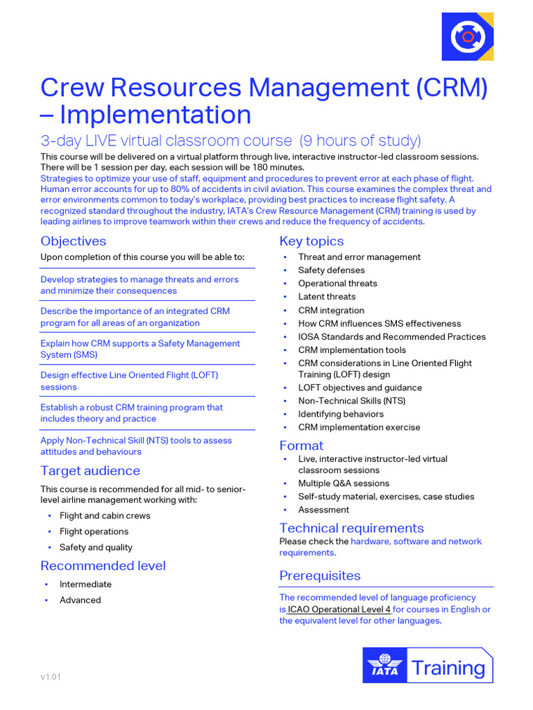 Training Tals44vc CRM Implementation | PDF | Aviation
