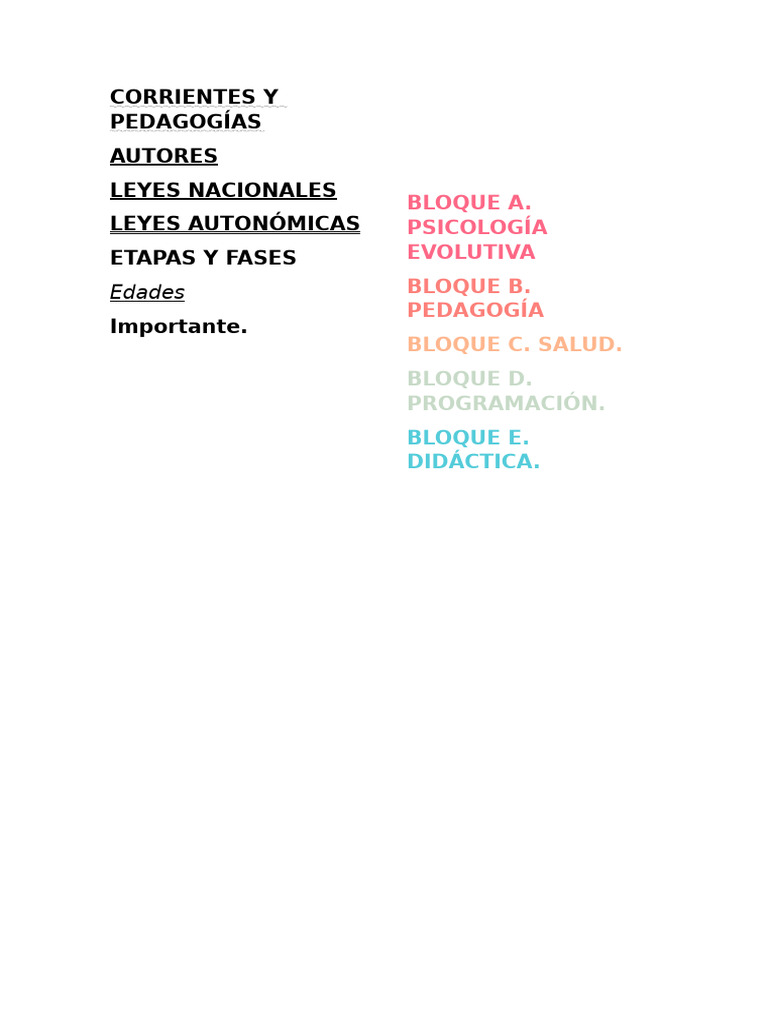 Código de Colores Apuntes | PDF