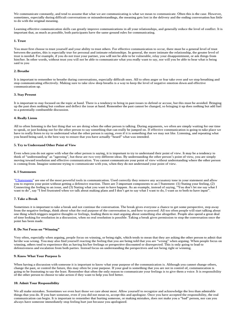 We Communicate Constantly | PDF | Communication | Conversation